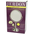 Jerdon 6 inch Diameter Tabletop Makeup Mirror, 10X-1X Magnification ...