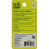 onn. Duplex in-line Telephone/Fax/Answering Machine Coupler, White ...