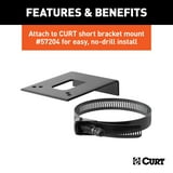CURT 58300 Vehicle-Side Trailer Wiring Harness Mounting Bracket for 4 ...