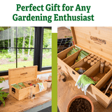 Gardener's Supply Company Bamboo Seed Saver Kit with Glass Seed Vials ...