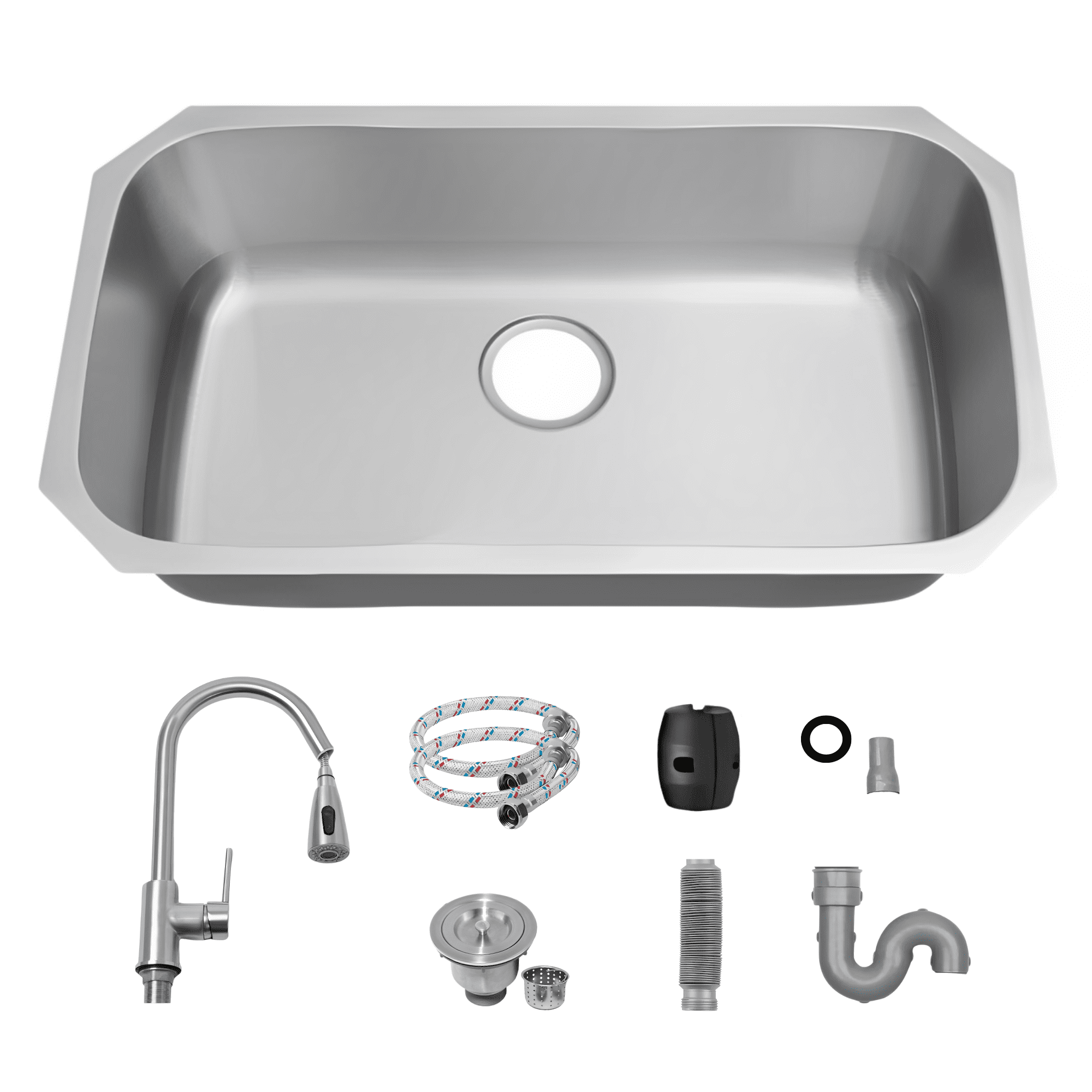 Tarja Una Tina Calibre 18 para Submontar YMA Home Acero Inoxidable 304 ...