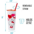 Hello Kitty Heart Balloons Double Walled Stainless Steel Tumbler with ...