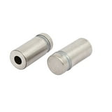 Unique Bargains12mmx25mm Stainless Steel Glass Table Spacers Standoff ...