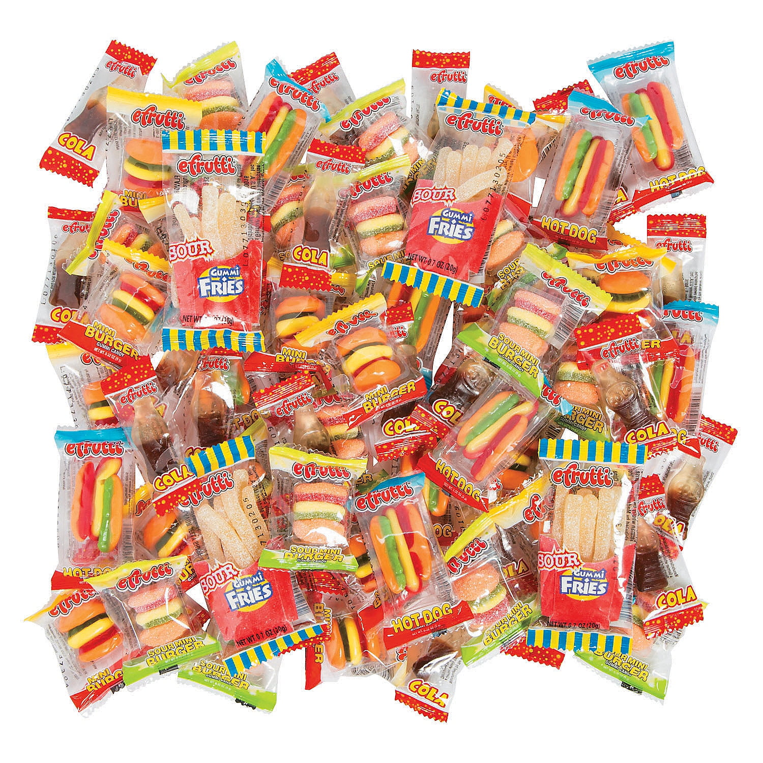 Gummy Food Mega Mix - Edibles - 70 Pieces - Walmart.com