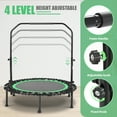 40" Foldable Trampoline Fitness Rebounder with Resistance Bands ...