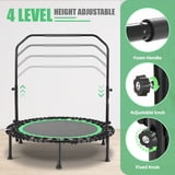 40" Foldable Trampoline Fitness Rebounder with Resistance Bands ...