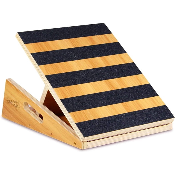 Yes4All Wooden Slant Board/ Calf Stretcher Slant Board - 5 Angles: 15 ...