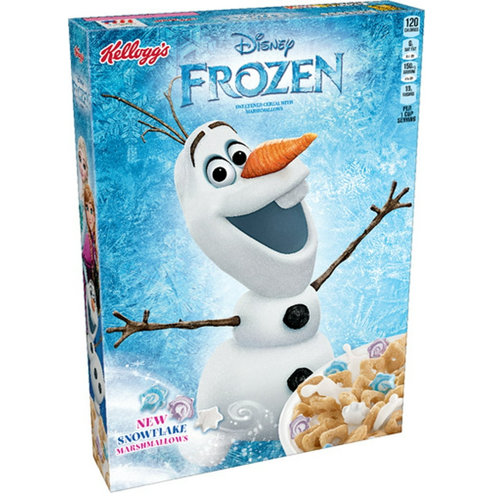 Kellogg's Disney Frozen Cereal with Marshmallow 8.4 oz - Walmart.com ...