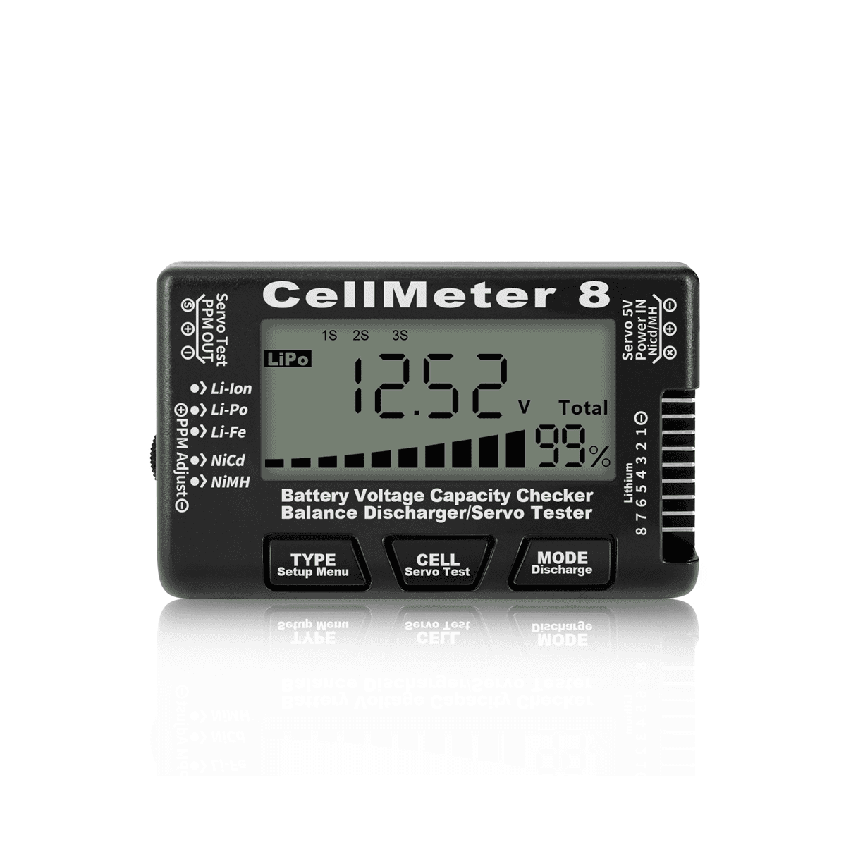 RC Cellmeter 8 Digital Battery Capacity Checker Controller Tester ...