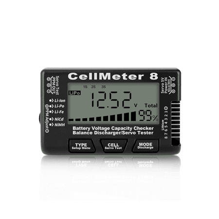 RC Cellmeter 8 Digital Battery Capacity Checker Controller Tester ...