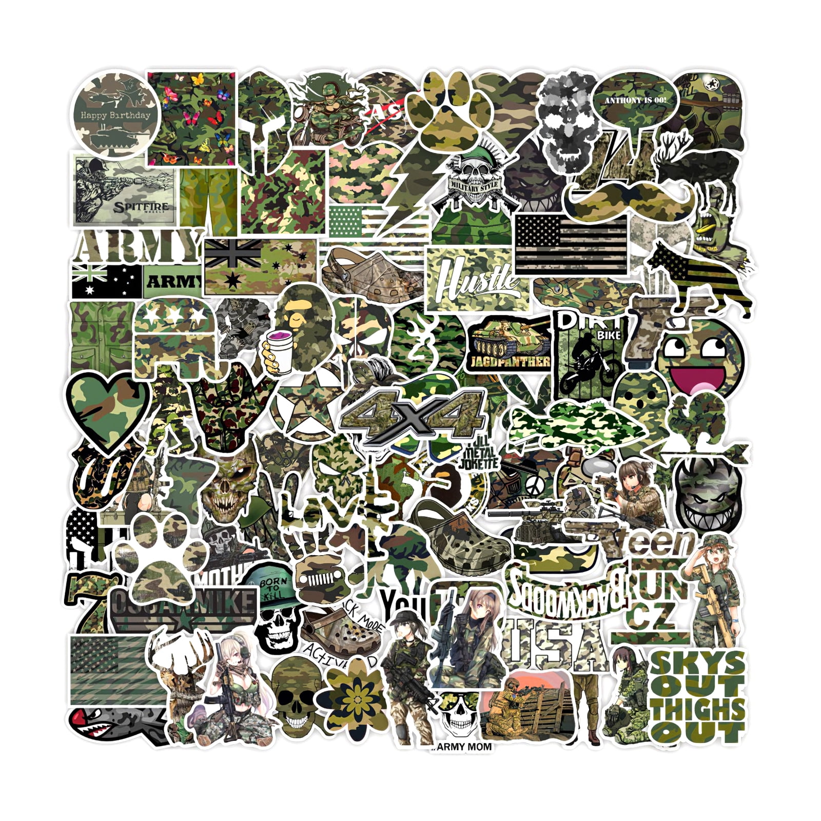 Calendars & Planners Spoof Character Green Series Stickers Pack Can Be ...