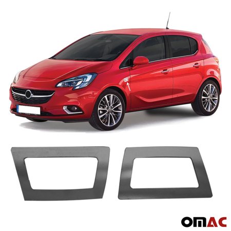 Fits Opel Corsa 2015-2019 Dark Chrome Side Indicator Frame Trim S.Steel ...