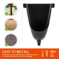 Stock Your Home Waterless Urinal for Men, Black Plastic Urinals with ...