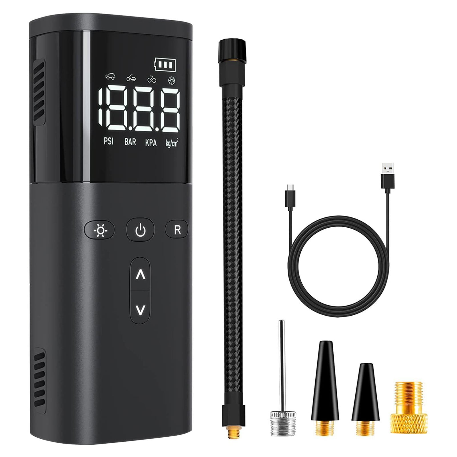 Hesxuno Wireless Pump Car Charging Pump Tire Small Portable Bicycle ...