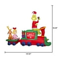 Airblown Inflatables Dr. Seuss Grinch Train Inflatable Christmas Décor ...