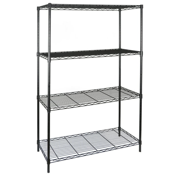 ZenSports 4-Tier Storage Shelving Unit 320lbs Adjustable Wire Rack ...