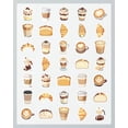 35pcs Cozy Stickers Coffee Stationery Stickers Yummy Teacher Reward ...