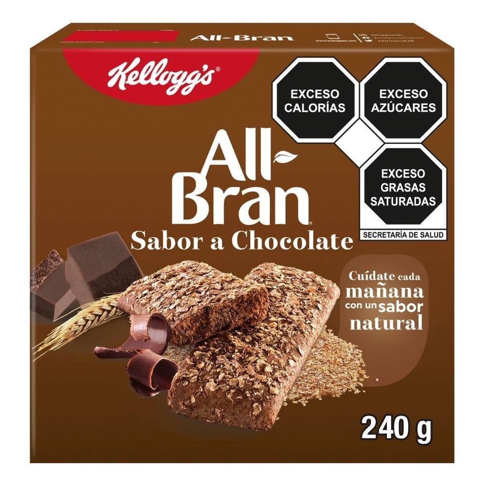 Barras de Cereal Kellogg's All Bran Sabor a Chocolate 240 g || Bodega ...