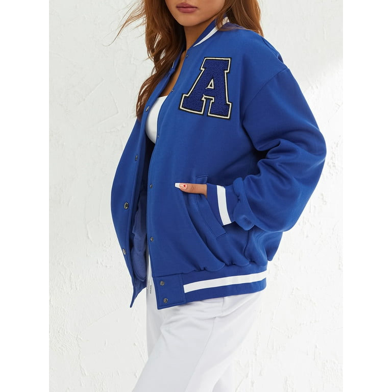 Varsity Jacket For Girls Blue