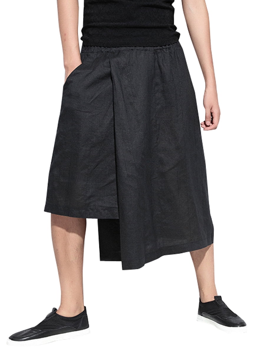Men Summer Casual Wide Leg Capri Pants GYM136, One Size - Walmart.com