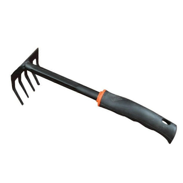 Garden Steel Rake Garden Tool Cultivator with Short Handle Small Mini ...