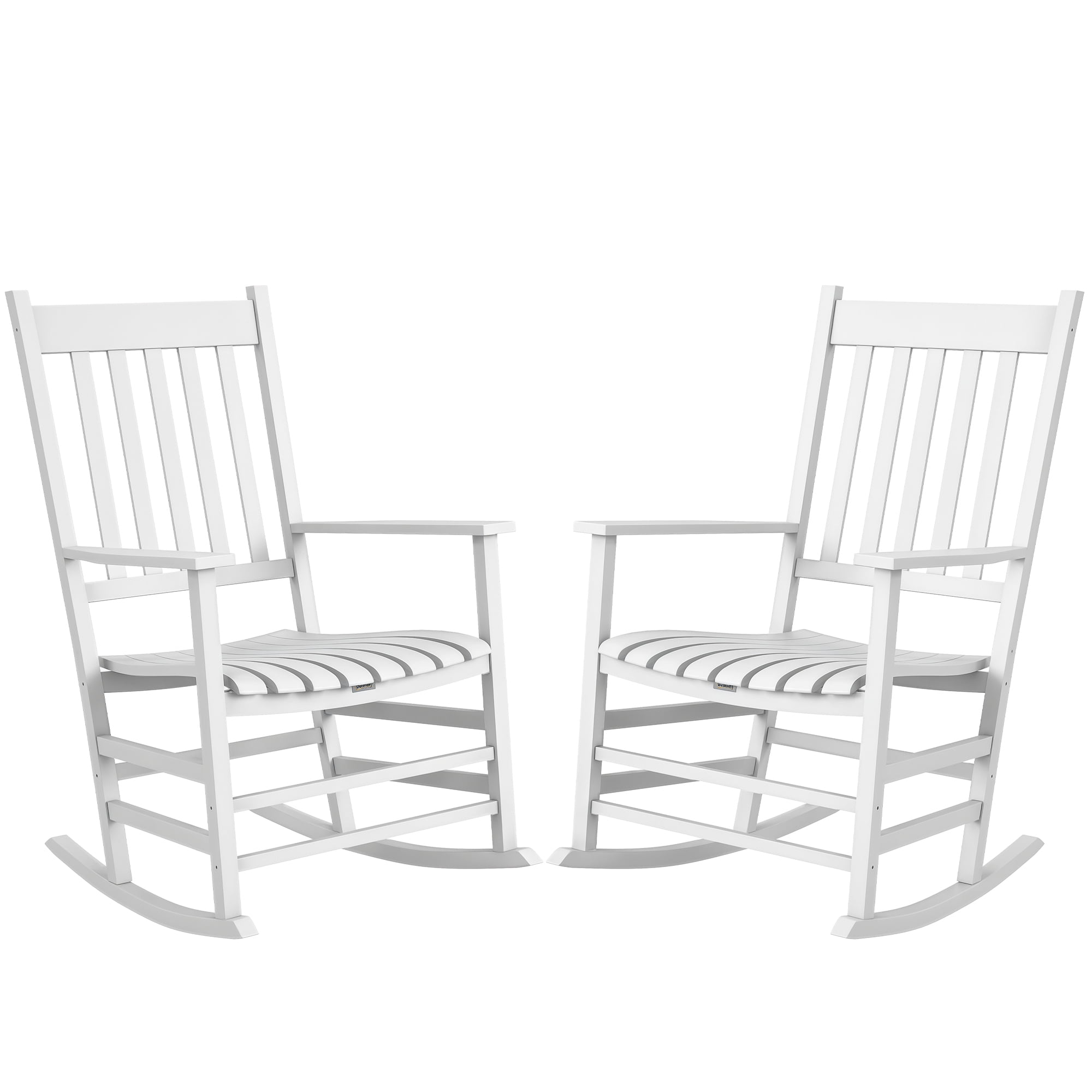 Click here for Outsunny Wooden Patio Rocking Chairs Set Of 2 W/ S... prices