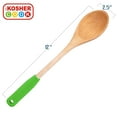 The Kosher Cook, 12" Wooden Kitchen Cooking Spatula Spoon - Blue ...