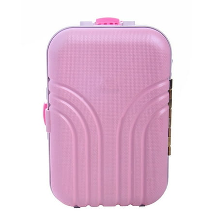Swivel Wheels Travel Suitcase Doll Luggage Case for Girl Kids Toy Doll ...