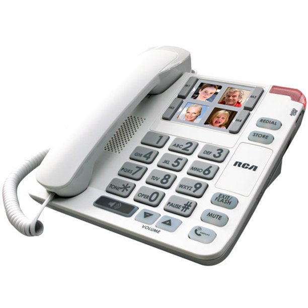 RCA Amplified Corded Telephone with Speakerphone - Walmart.com ...