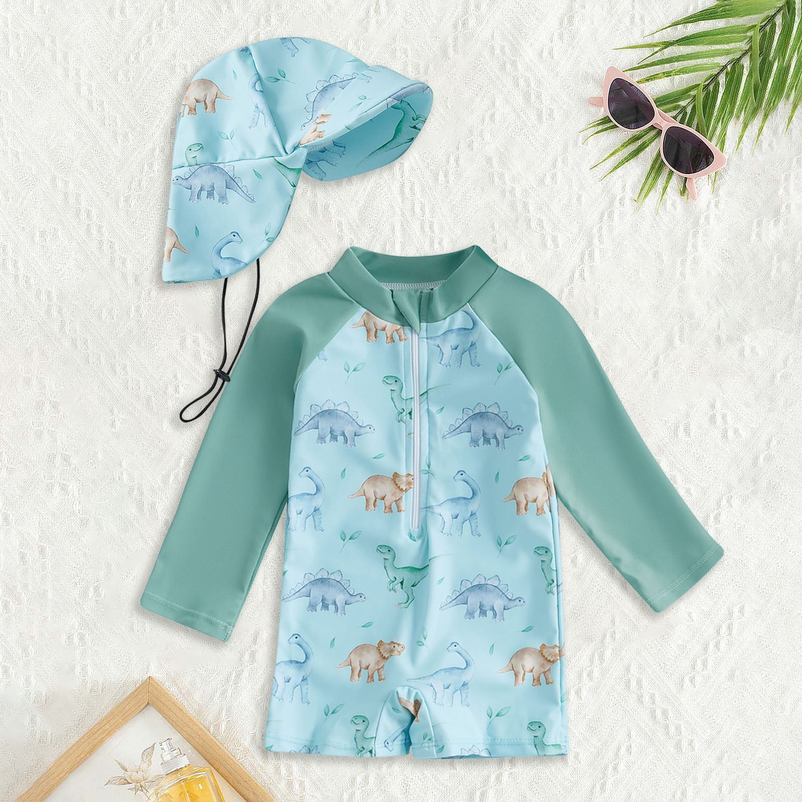 Click here for Mzhggg Toddler Boys Swimsuit Cute Print Bathing Su... prices