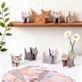 DIY Paper Cats Origami Kit 100 Sheets 3D Origami Paper for Folding Cute ...