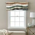 Abstract Wave Texture Valances for Windows, Retro Brown Brown Bump ...
