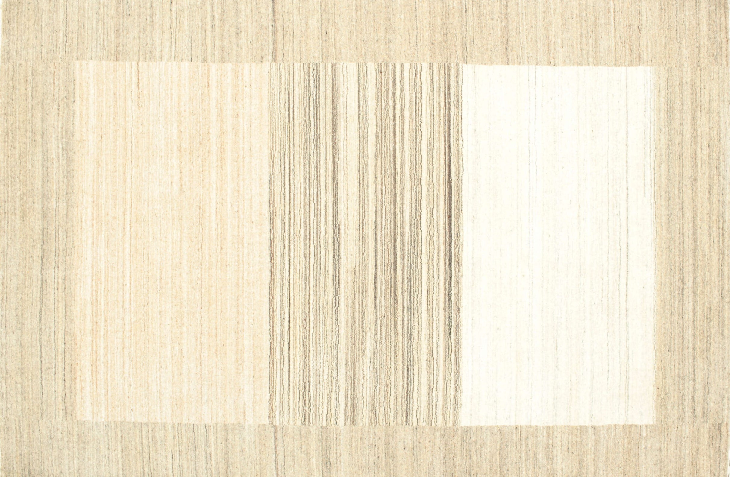 Ahgly Company Indoor Rectangle Contemporary Beige Solid Area Rugs, 5' x ...