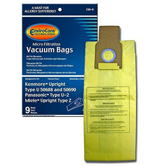 9 Compatible with Kenmore Vacuum Cleaner Bags 9 Upright 50688 and 50690 ...