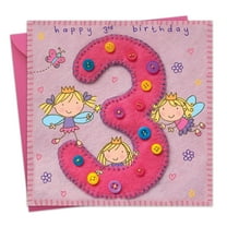 Twizler 3rd Birthday Card for Girls - Superhero - Age 3 Year Old ...