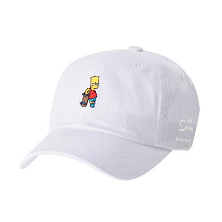 WITHMOONS The Simpsons Ball Cap Bart Skateboard Matt Groening HL1583 ...