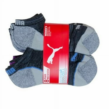 Puma Ladies 10 Pair Cushioned CoolMax No Show Socks (Black) - Walmart.com
