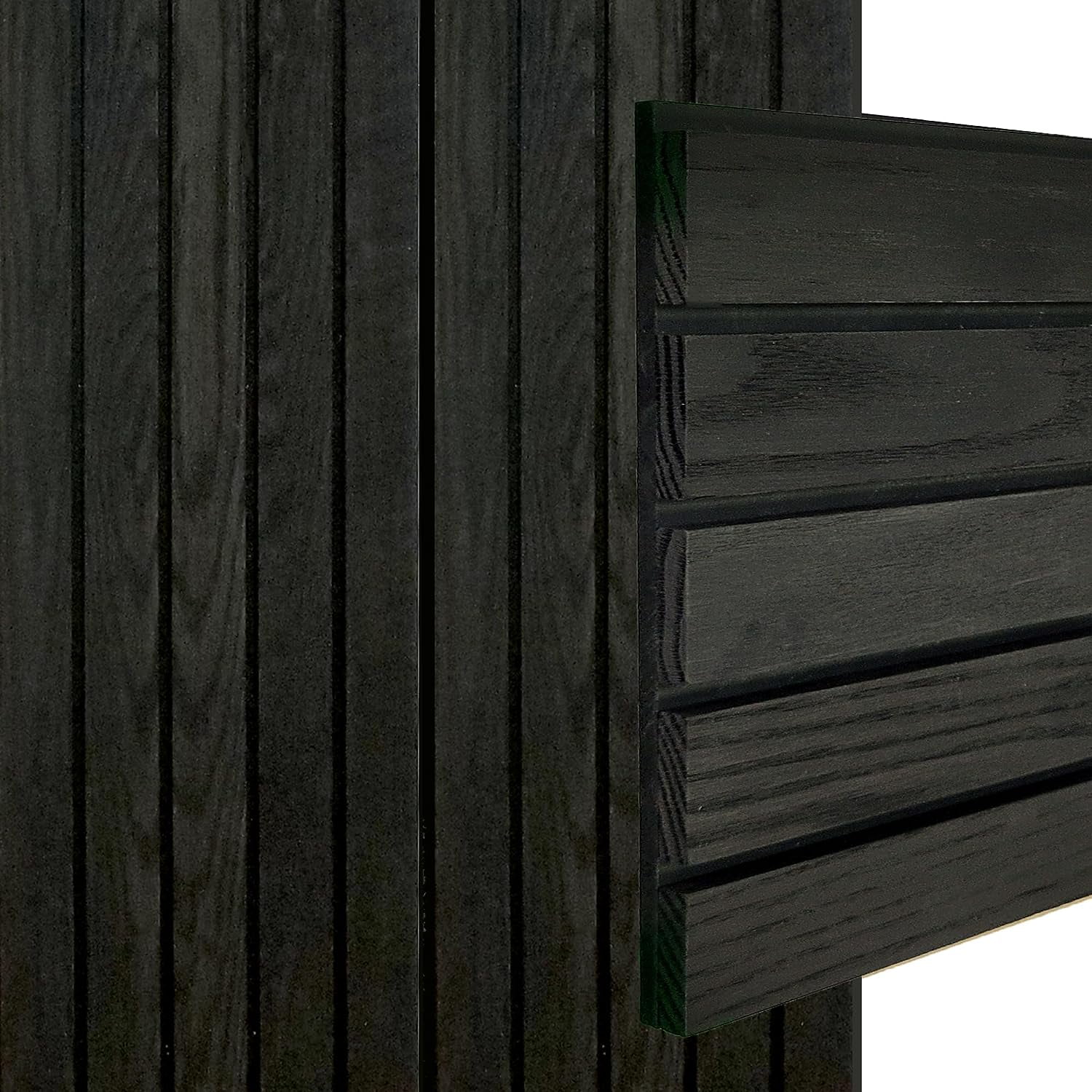 Z Design Studio Inc 12"x48" 3D Solid Wood Wall Slats, Red Oak Wooden ...