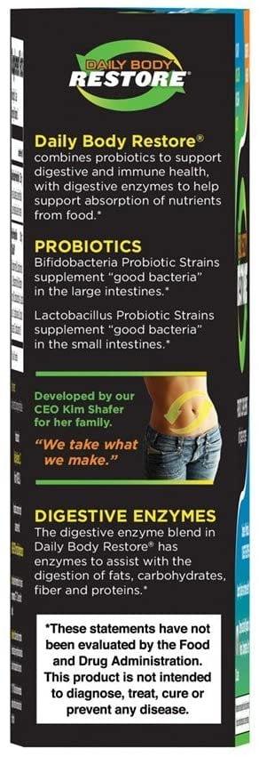 Buy Daily Body Restore Probiotic Supplement Capsules with Digestive ...