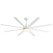 ALKAFY 65 inch Contemporary Ceiling Fan - 9-Blade, 6-Speed DC Motor ...
