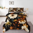 YST Hippie Floral Queen Comforter Set Cartoon Bee Bedding Set, Wild ...