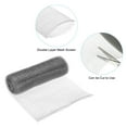 Uxcell 6inx10ft Wire Mesh Hole Fill Fabric Stainless Steel Mesh Double ...
