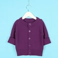 EnJoCho Girls Knit Cardigan Plain Lightweight Button Down Open Front ...