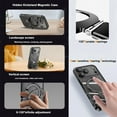 Dteck Magnetic Case with Tempered Glass Screen Protector for iPhone 17 ...