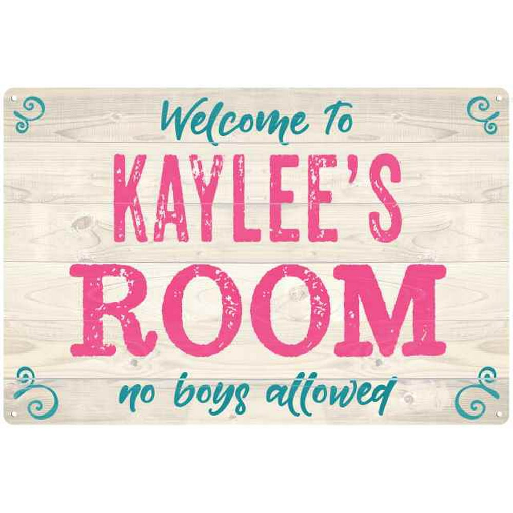 KAYLEE'S Room Kids Bedroom Sign Gift 8x12 Metal Sign 108120089084 ...