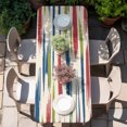 Abstract Art Fitted Rectangle Tablecloth 32" x 96" Red Blue Green ...