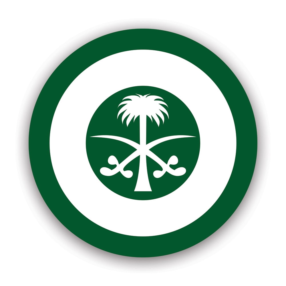 Royal Saudi Roundel Sticker Decal - Self Adhesive Vinyl - Weatherproof ...