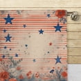 4th of july towels an american flag with flowers and stars on a white ...