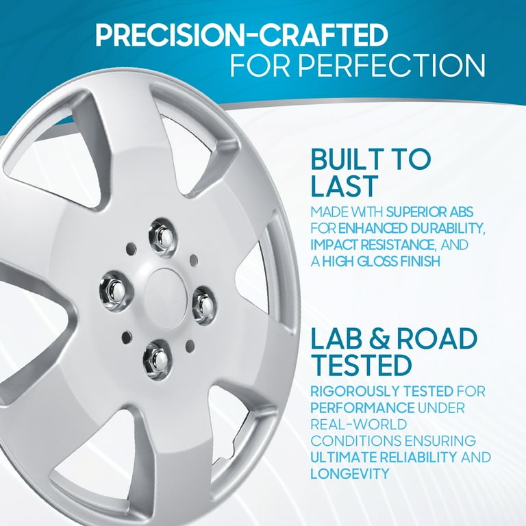 CAROXX 15'' Hubcaps, Wheel Rim Cover, Universal Hub Caps Replacement ...