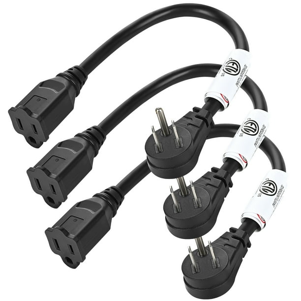 DEWENWILS 1ft Short Extension Cord for Indoor, Flat Head Extension Cord ...